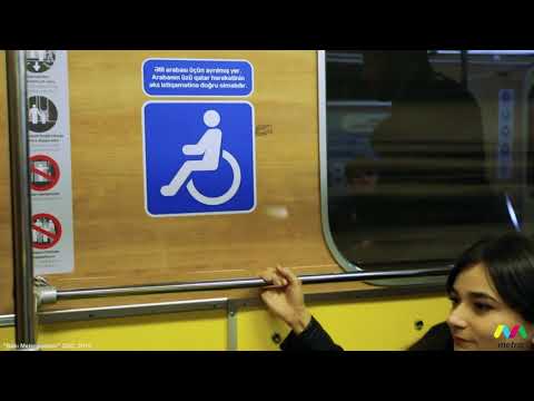 Əlil arabası ilə Bakı metrosuna