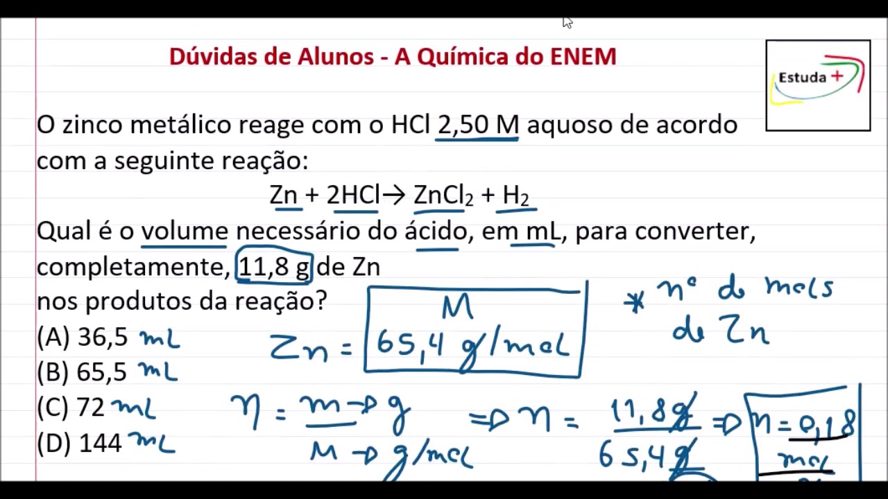 Estequiometria C lculo Do N mero De Mols E Volume Pela Concentra o estequiometria-c-lculo-do-n-mero-de-mols-e-volume-pela-concentra-o