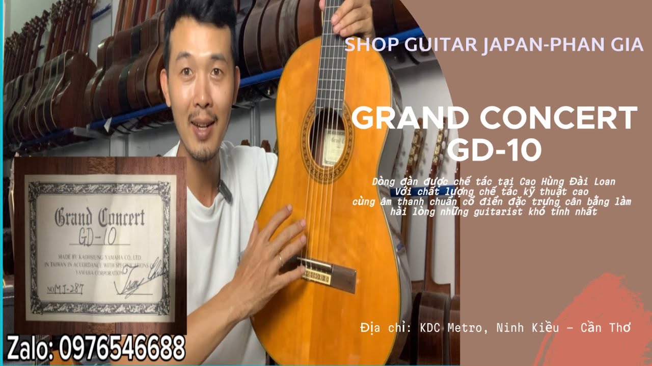 Giới thiệu Guitar Classic Yamaha Grand Concert GD-10 Giá Dể Tiếp Cận ...