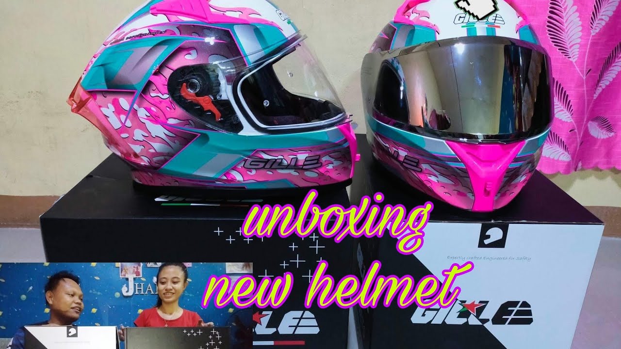 unboxing new gille helmets w/ mameyy rose and baby jhaijhai - YouTube
