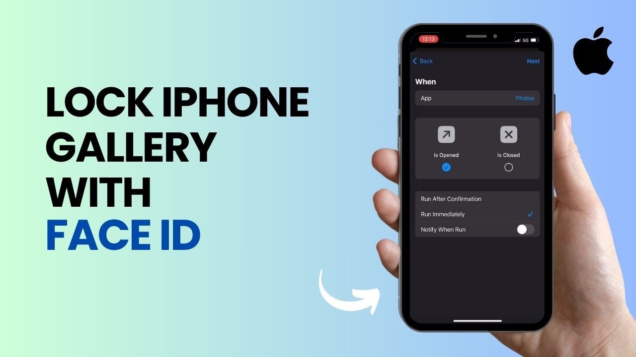 How to Lock iPhone Gallery with Face ID - YouTube