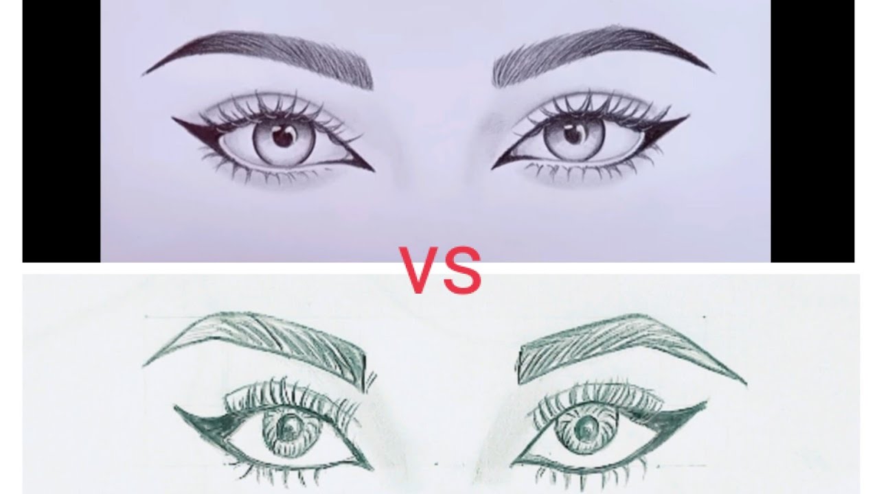 How to draw handshake video and how to draw both eyes easy way step by ...