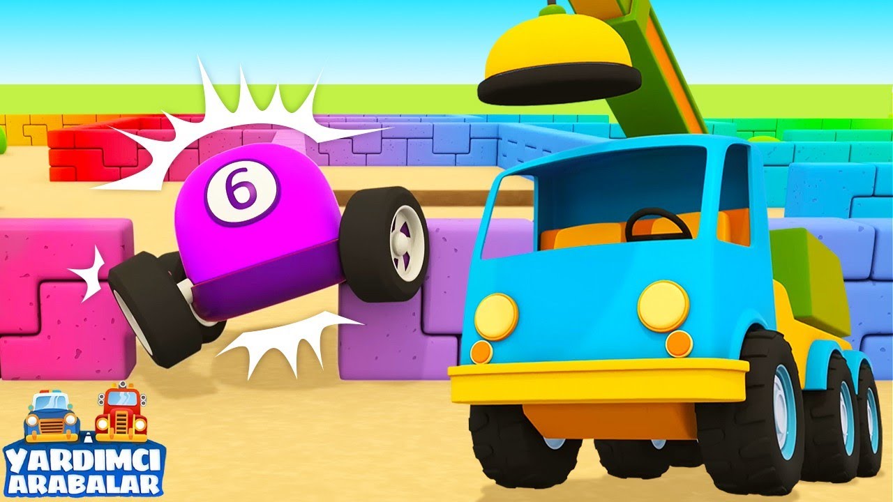 Yardımcı Arabalar - Çizgi film izle! Labirent kuralım! Bebekler için ...