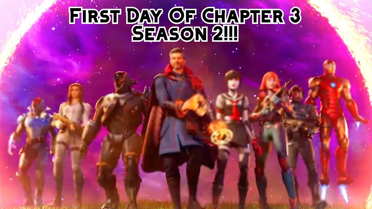 first day of fortnite chapter 3 season 2 :) - YouTube