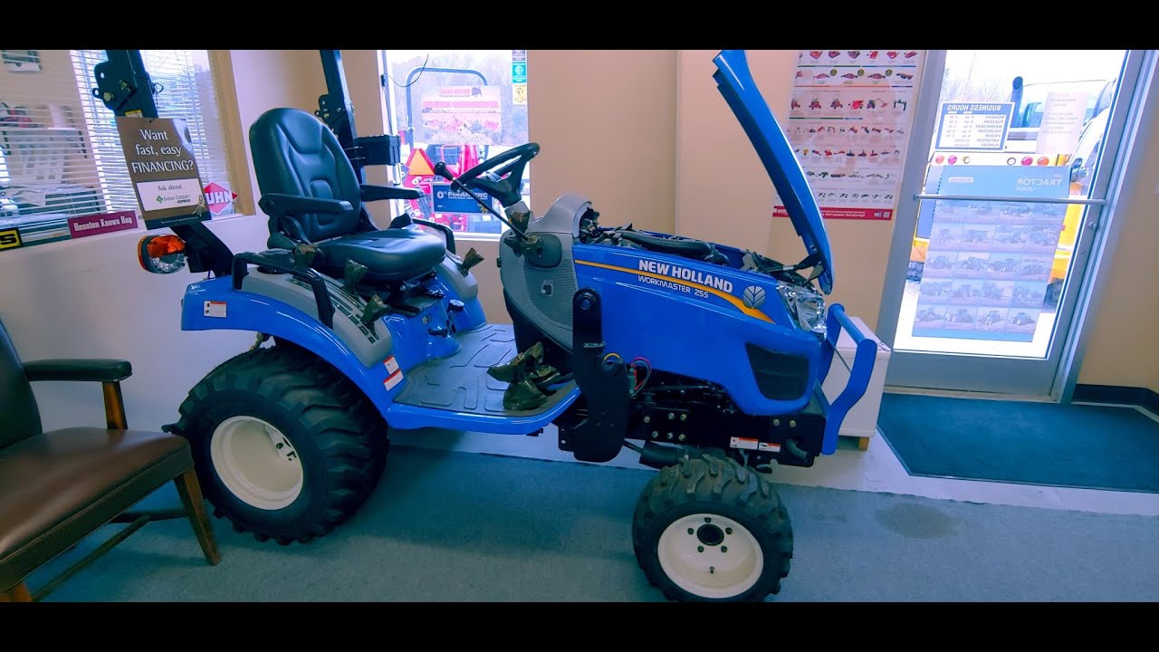 New Holland Workmaster 25s how to put a loader on - YouTube
