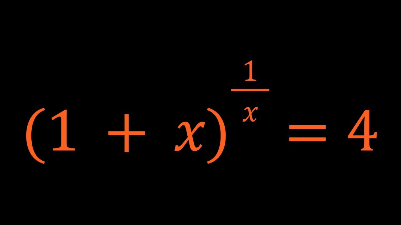 Let s Solve An Exponential Equation YouTube