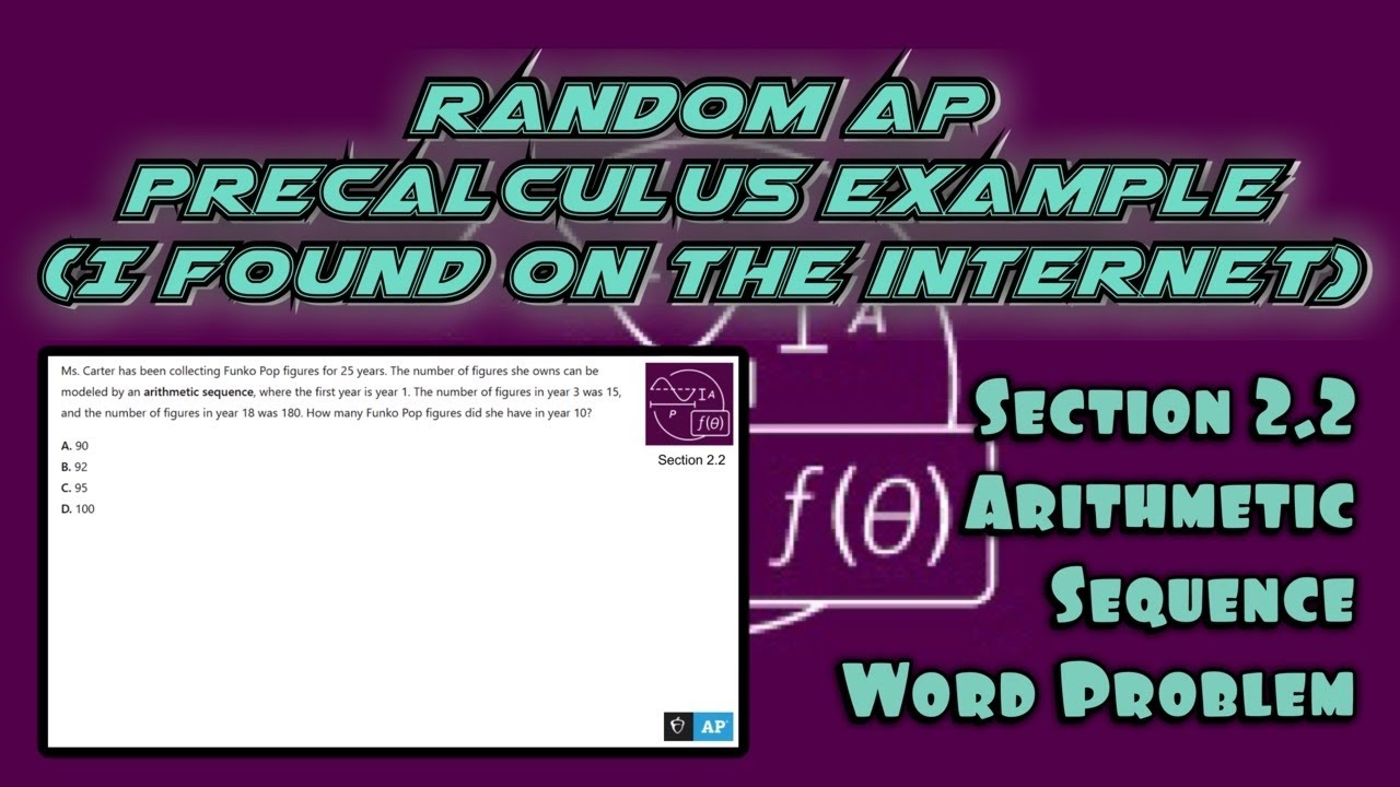 AP Precalculus Section 2.2 Example: Arithmetic Sequence Word Problem ...