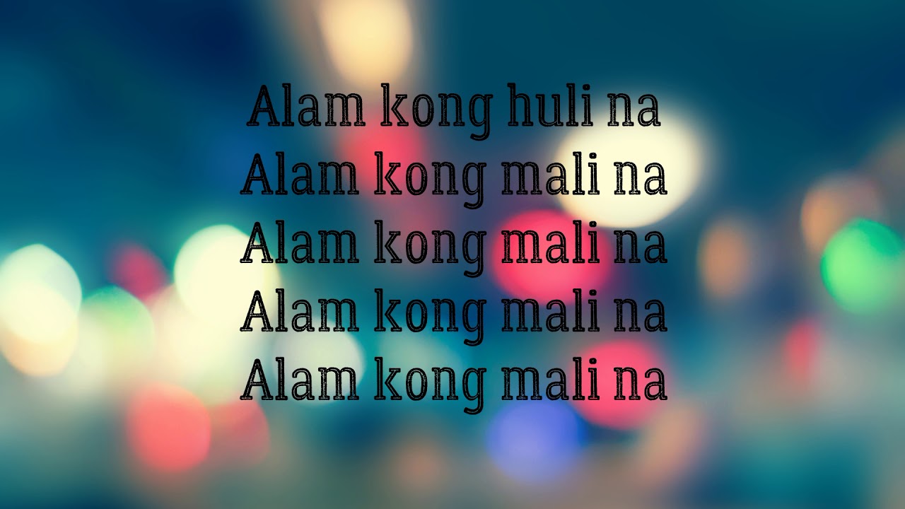 Hindi na nga By This Band (Lyrics Video) - YouTube