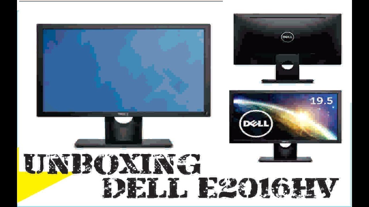 Unboxing Monitor LED Dell E2016HV - YouTube