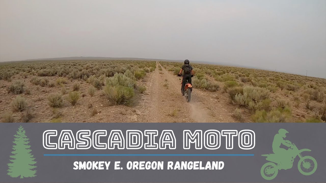Dualsport: Eastern Oregon rangeland in heavy smoke - YouTube