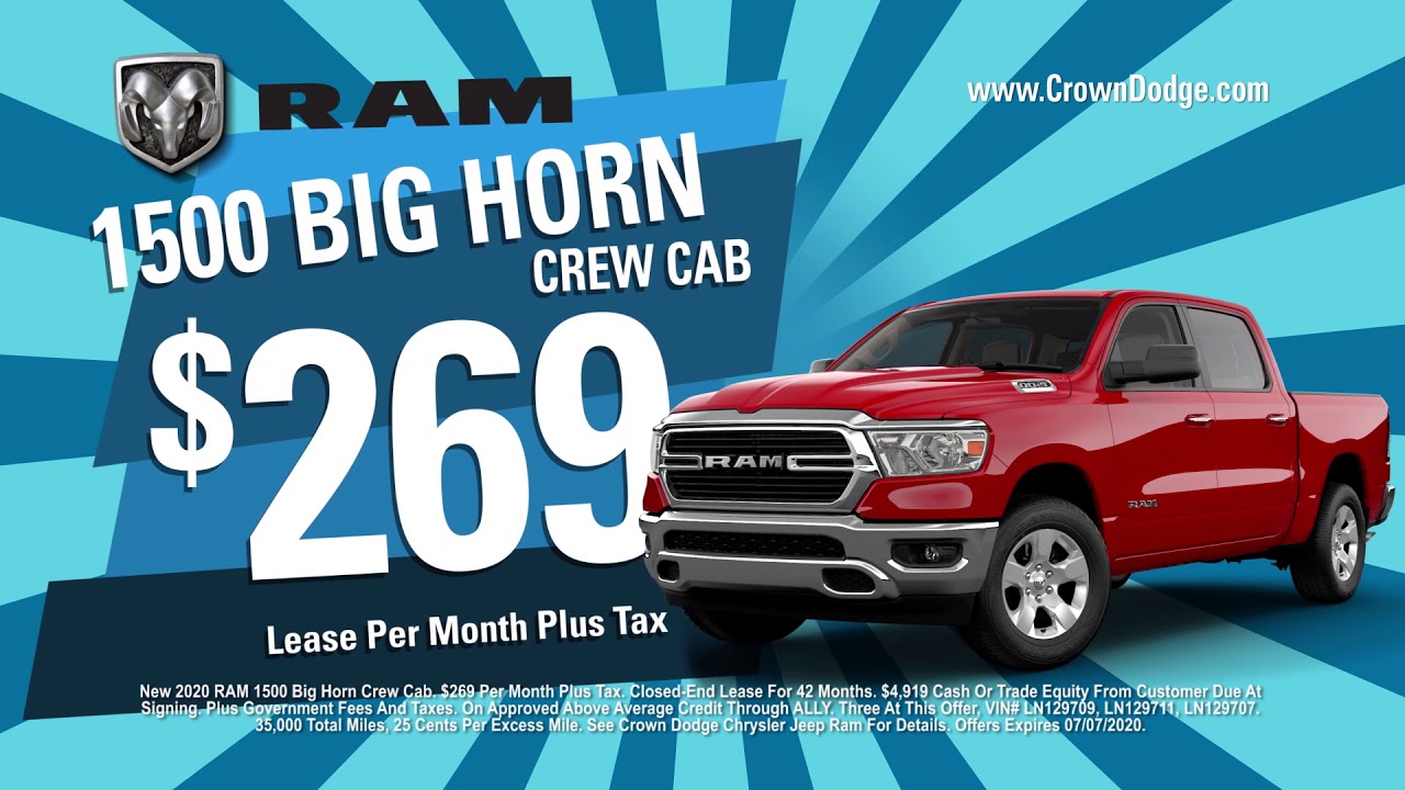 Crown CDJR RAM Special Offer June 2020 - YouTube