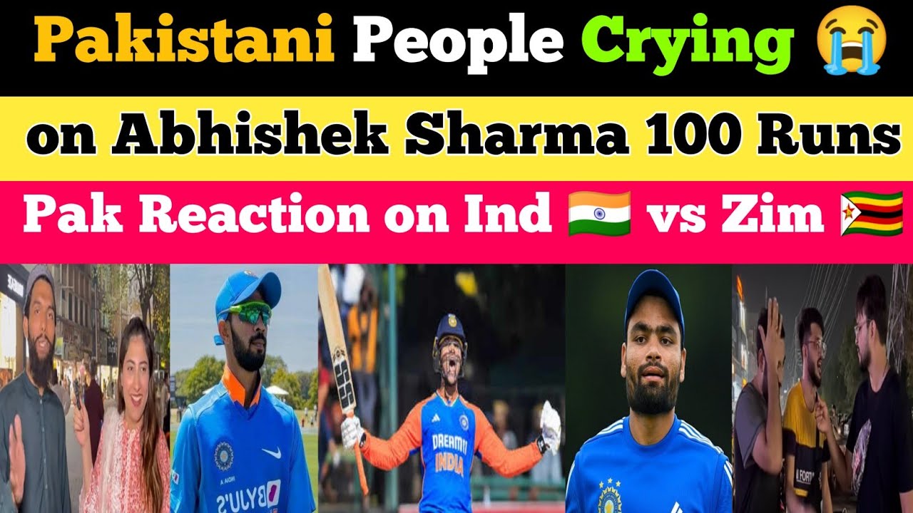 Pakistani People Crying Seeing Abhishek, Gaikwad, Rinku's Batting ...