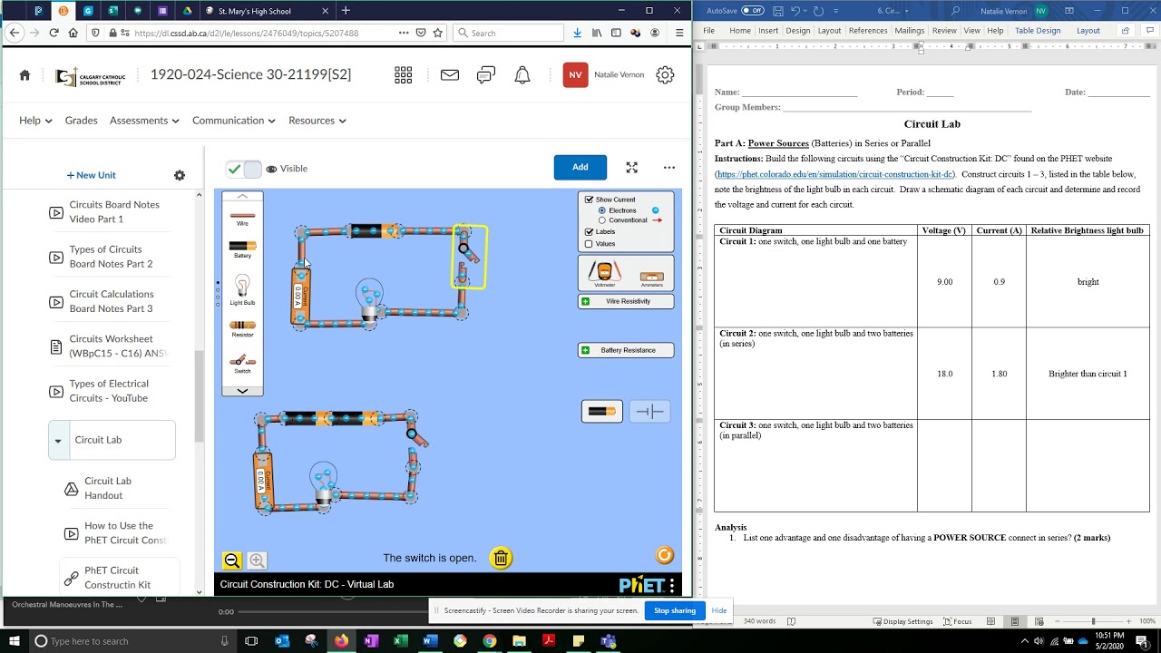 Circuit Lab Part A Video - YouTube