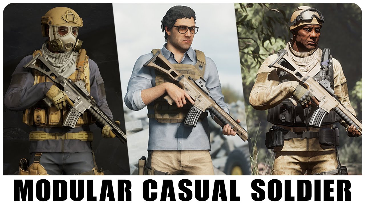 Modular Casual Military Soldier - YouTube