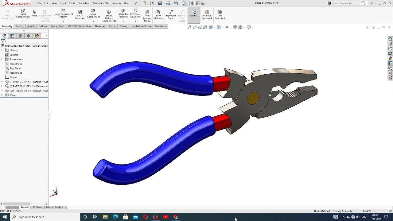 PLIERS PROJECT DESIGN COMPLETE LECTURE - YouTube