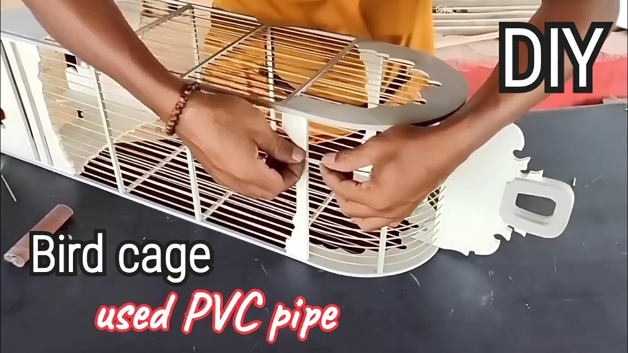 Making a beautiful cage from PVC (DIY) - YouTube
