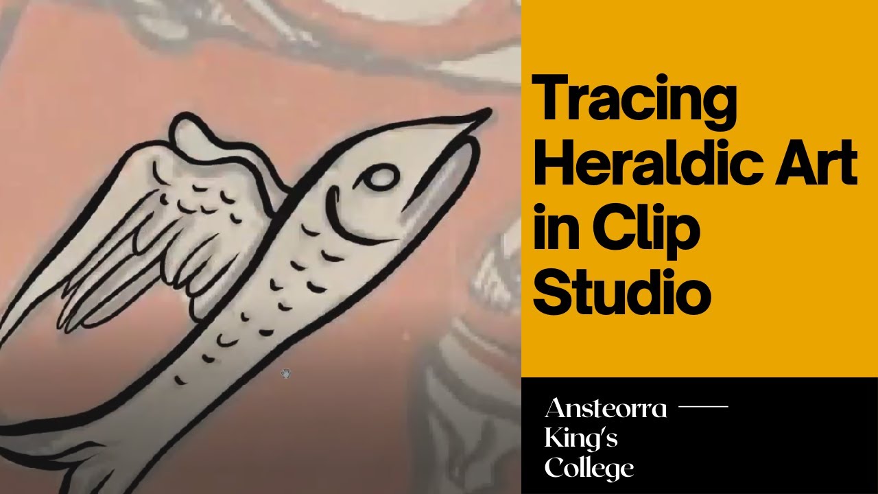 Tracing Heraldic Art in Clip Studio - YouTube