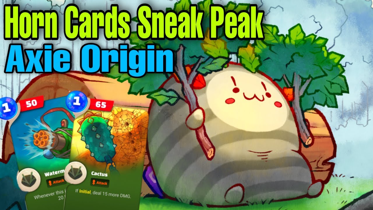 Axie Infinity Origin - Horn Card Sneak Peak | First Look and Impression ...