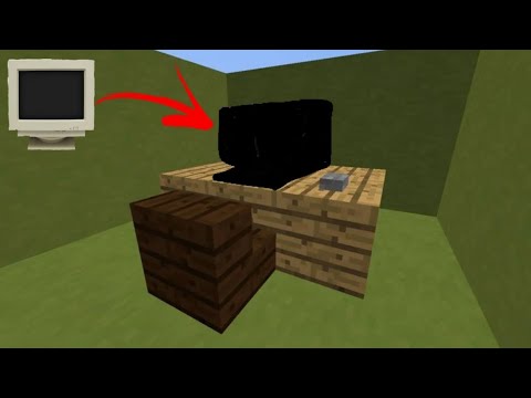 old monitor/pc decoration for minecraft bedrock quick and easy 🇧🇷 - YouTube