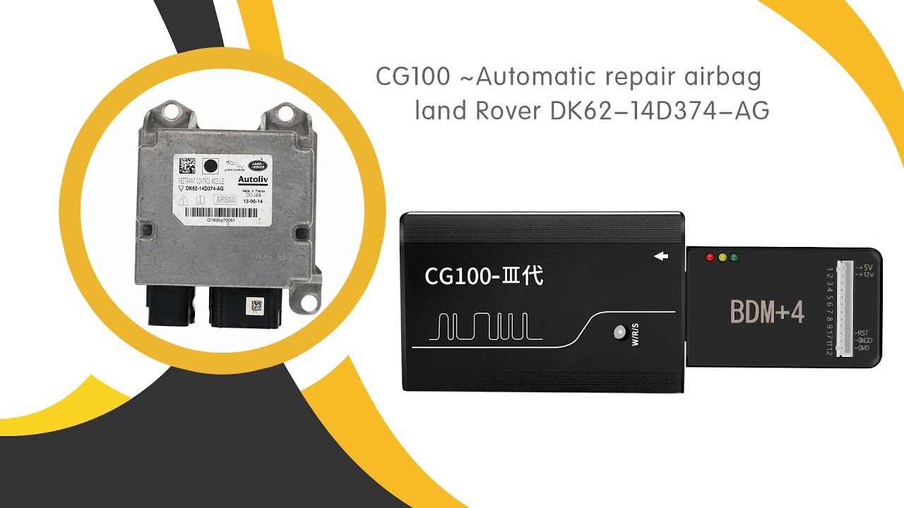 CG100 ~Automatic repair airbag land rover DK62 14D374 AG - YouTube