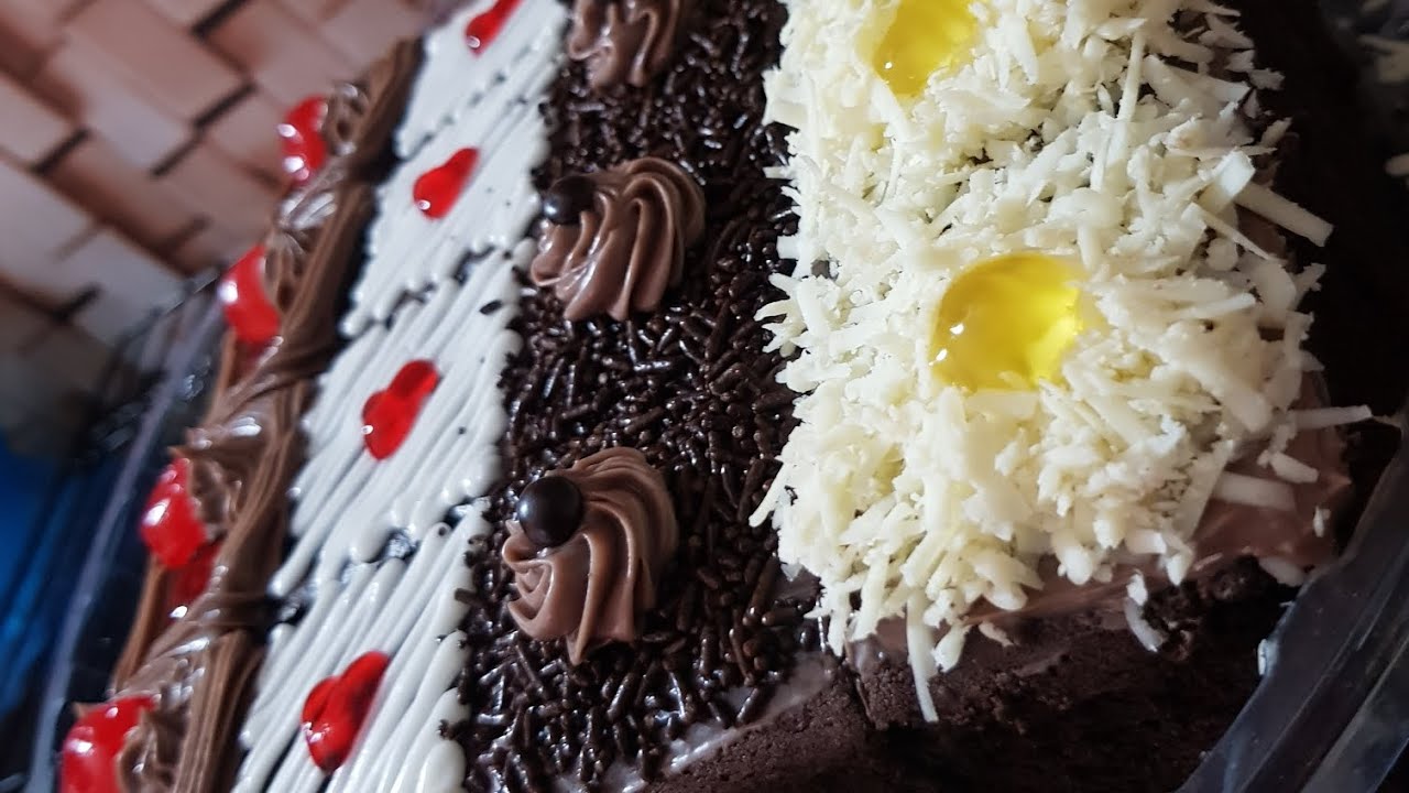 Menghias kue | Cake Potong toping - YouTube