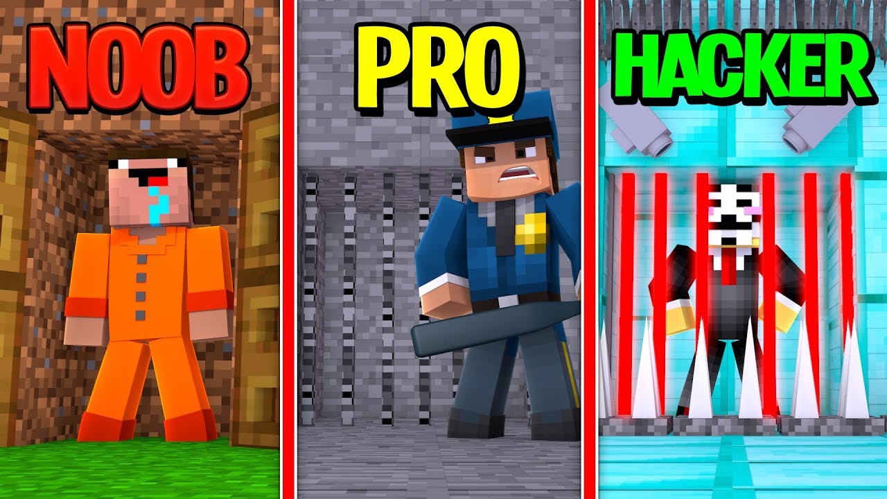 Minecraft NOOB vs. PRO vs. HACKER - JAIL BREAK in Minecraft! - YouTube