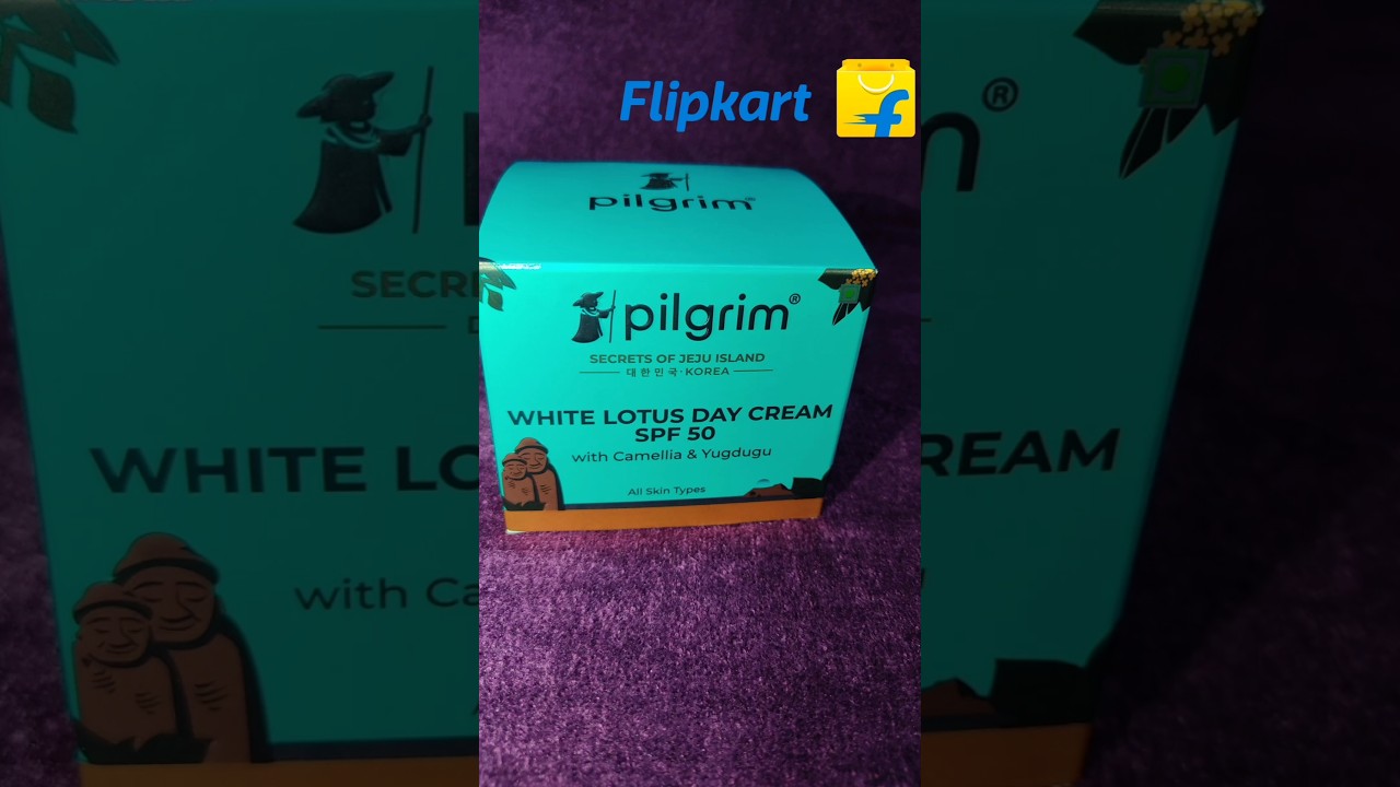 pilgrim white lotus day cream spf 50 #shorts - YouTube