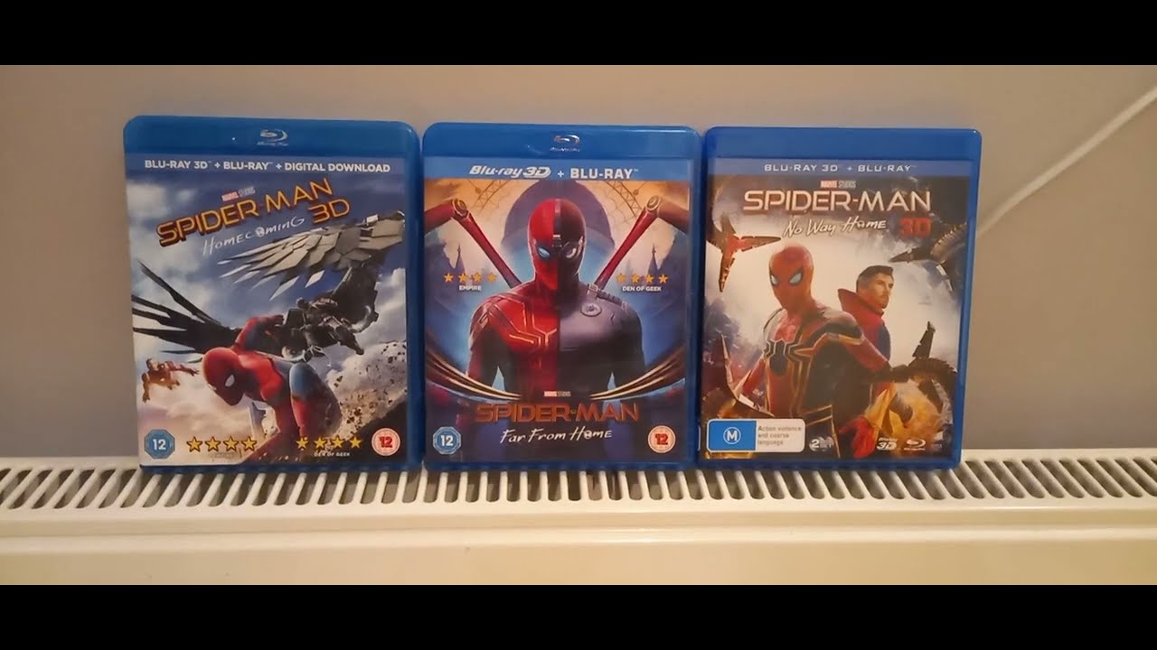 Marvel Studios' Spider-Man 3-Movie Collection Blu-ray 3D Unboxing - YouTube