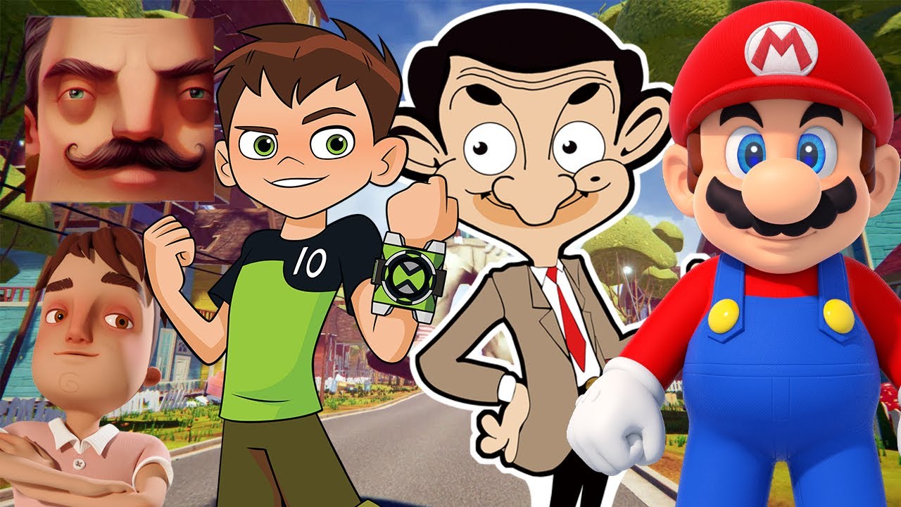 Hello Neighbor - New Secret Neighbor Mr Bean Mario Ben 10 Sonic History ...