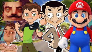 Hello Neighbor - New Secret Neighbor Mr Bean Mario Ben ... | Doovi