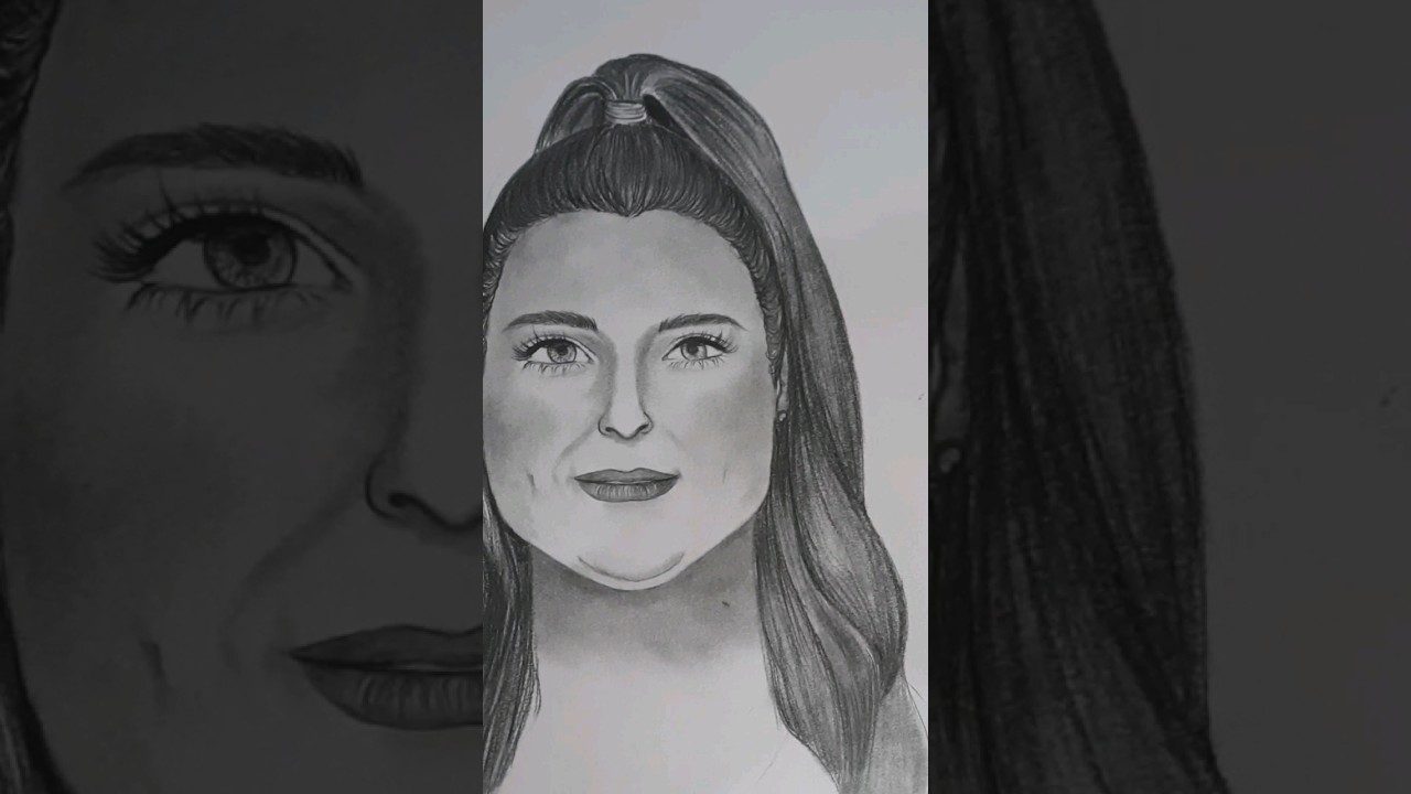 drawing portrait of meghan trainor 😍 @MeghanTrainorVEVO #draw #drawing ...
