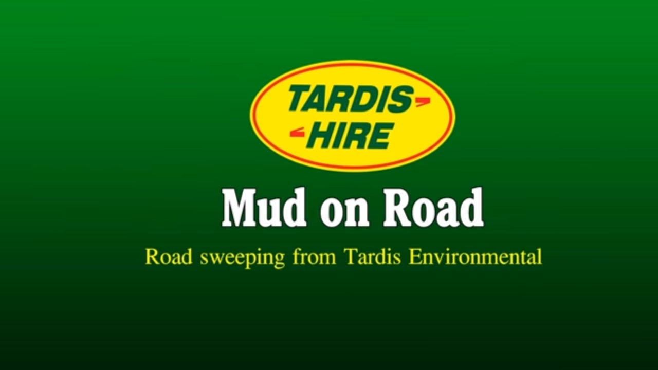 Tardis Environmental - Mud on road - a clean sweep by Tardis - YouTube