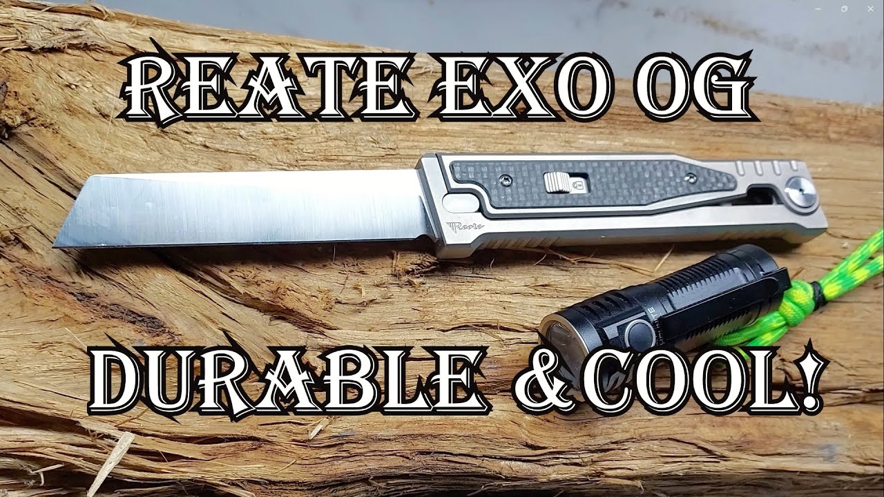 New REATE EXO OG Large knife TEST and REVIEW. BATONING, ROPE CUTTING ...