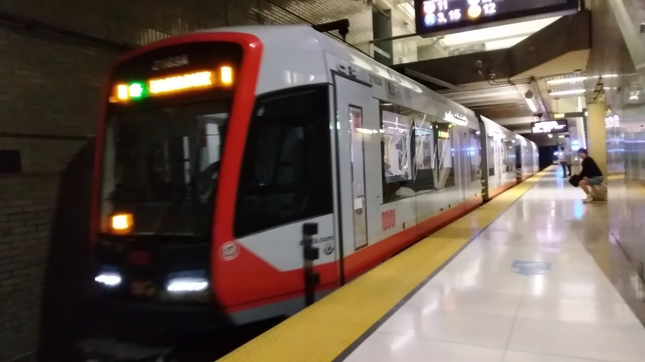 SF Muni Siemens S200 LRV4 Trains at Van Ness Station 6/8/23 - YouTube