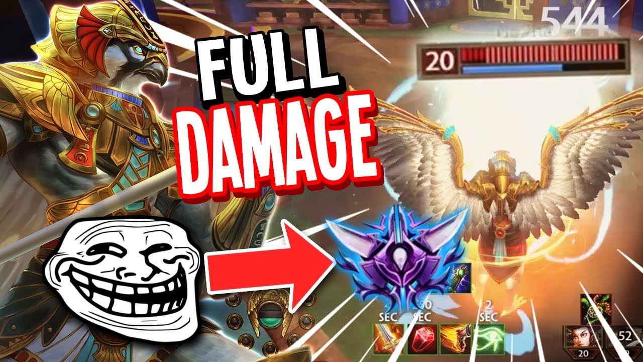 Horus Jungle Does WAY TOO MUCH DAMAGE With This Build in SMITE! - YouTube