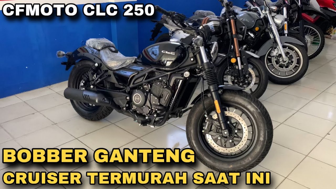 CFMOTO CLC 250 HITAM GLOSSY I CRUISER MURAH MIRIP HARLEY - YouTube