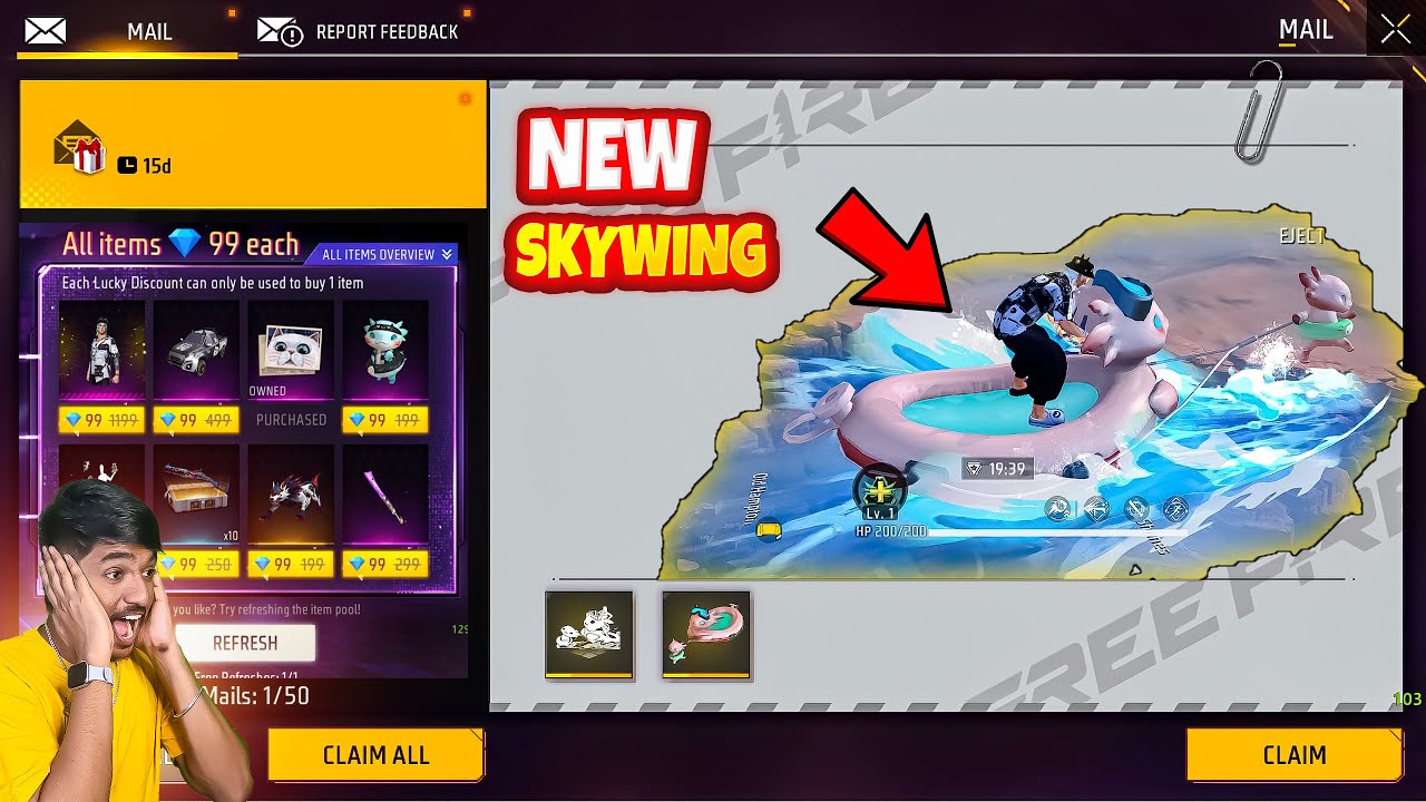 New Free Fire Skywing & Arrival Animation super ooo super😱 | MADHU ...