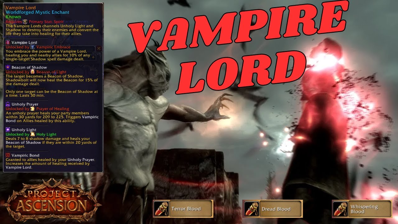 BECOME A VAMPIRE LORD! WORLD OF WARCRAFT! Worldforged Mystic Enchant ...