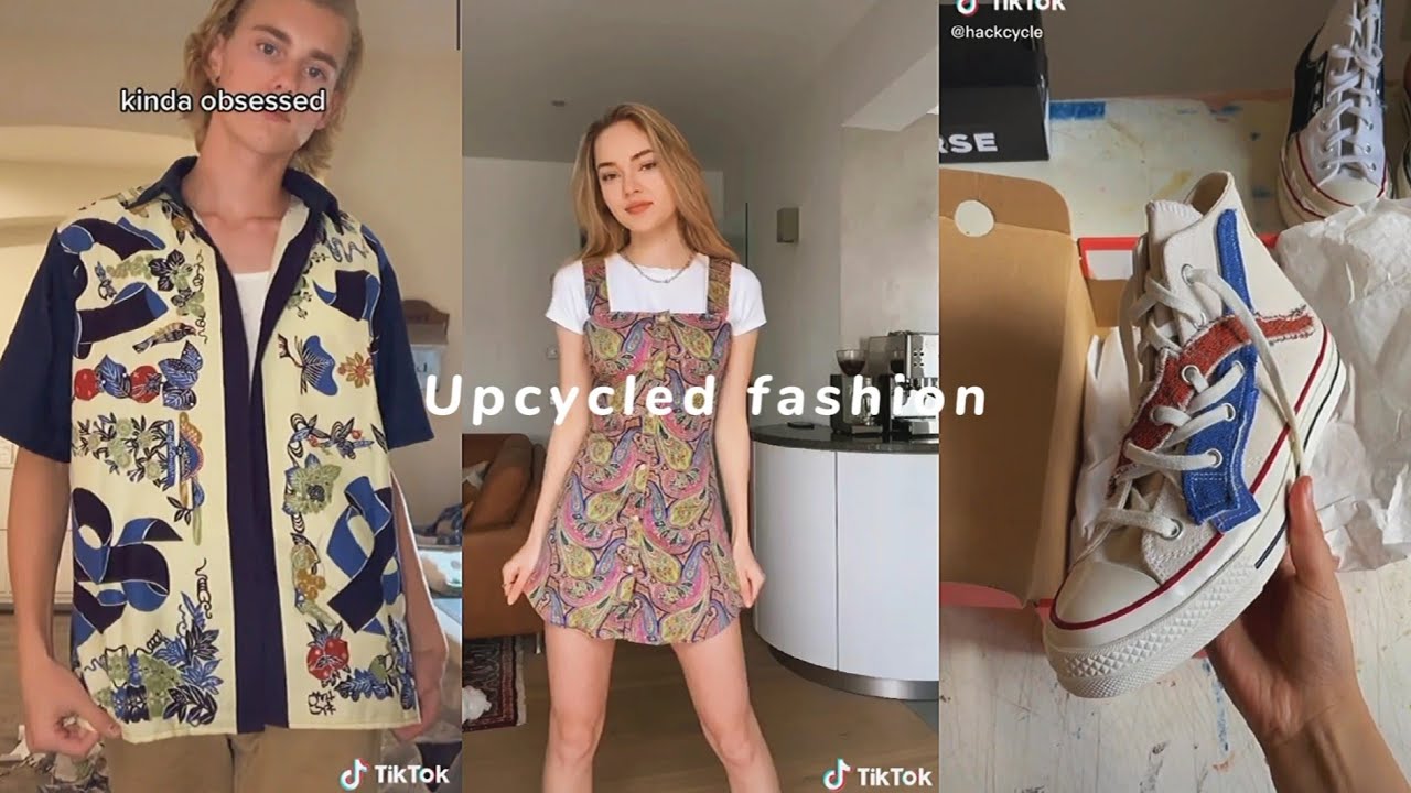 Upcycled fashion and trift flip - tiktok compilation - YouTube