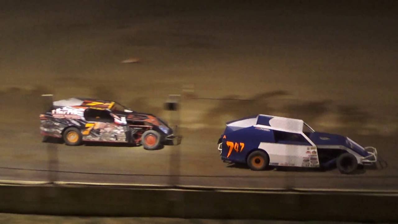 I.M.C.A. Feature Race at Crystal Motor Speedway on 08-06-16. - YouTube