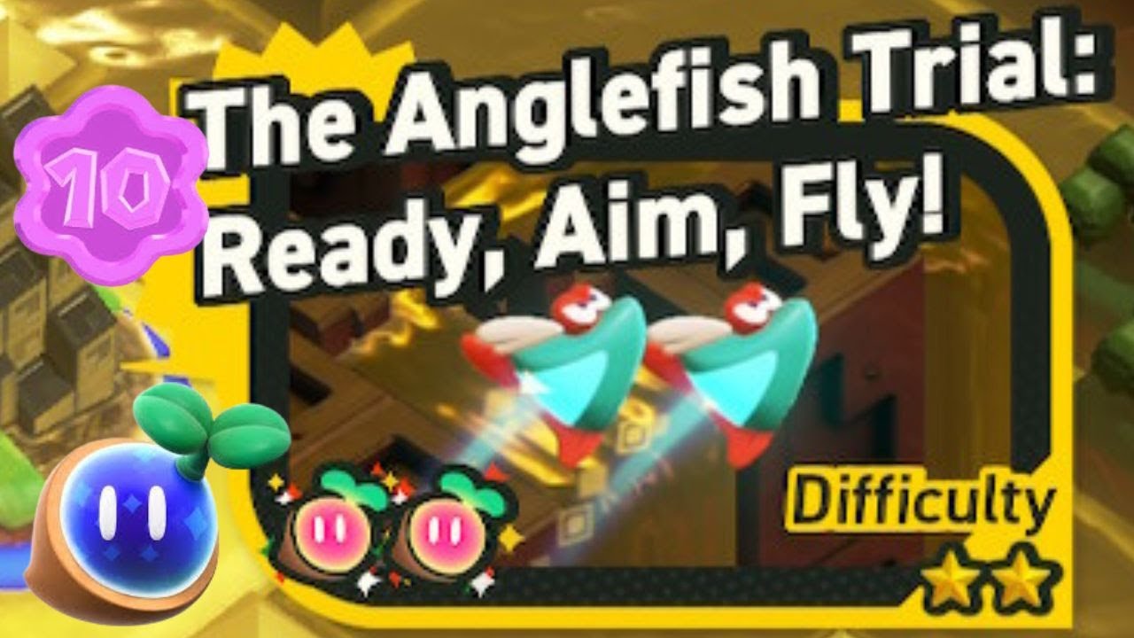 Super Mario Bros Wonder The Angle Fish Trial - YouTube