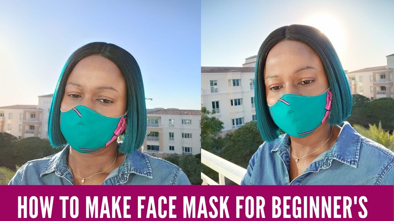 DIY: HOW TO MAKE FACEMASK FOR BEGINNER'S / REUSABLE / EASY SEWING - YouTube