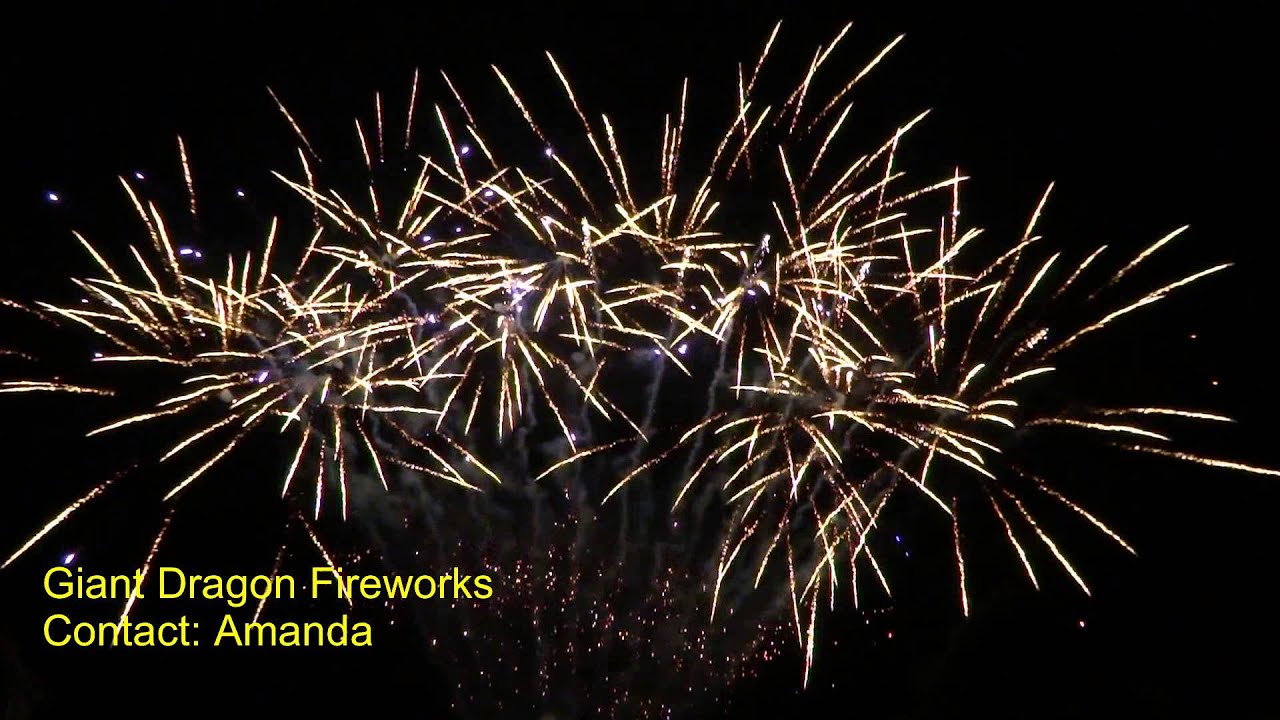 1.3G Fan Shape Cake Fireworks - YouTube