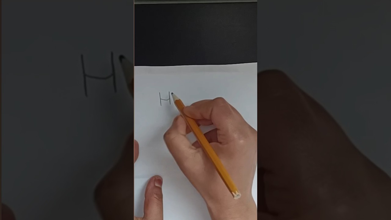 how to draw cow H letter/#shorts #youtubeshorts #drawing - YouTube