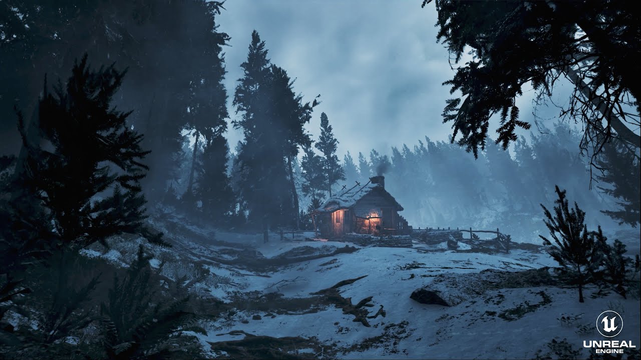 Snow Blizzard Sky Creator Unreal Engine 5.2 Lumen Nanite Quixel - YouTube