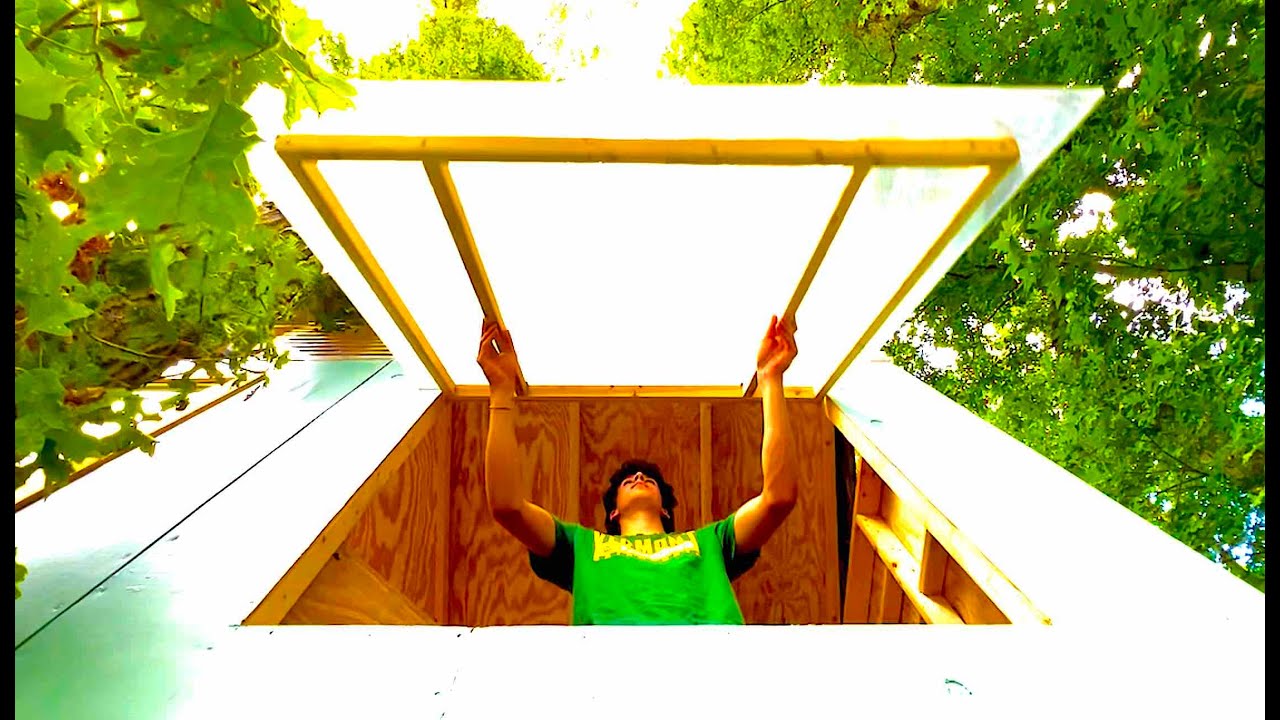 SIMPLE huge DIY Treehouse or Greenhouse Window with Suntuf and Sunlite ...