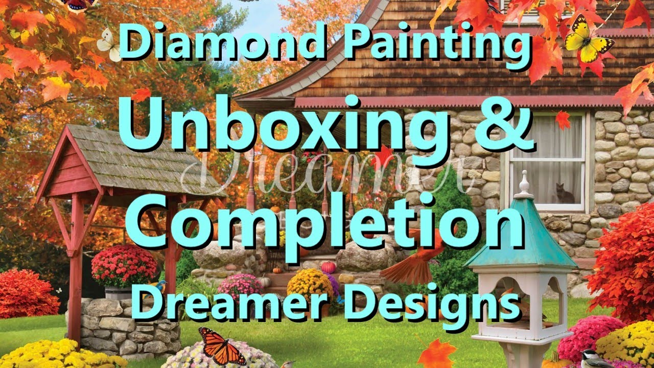 Diamond Painting Unboxing, Completion & Framing - Dreamer Designs - YouTube