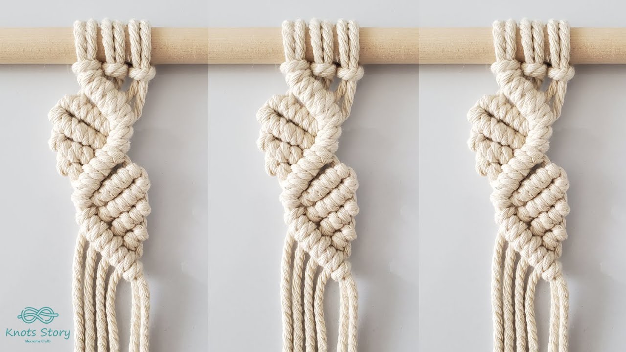 Macrame Wavy Leaves Pattern - Macrame Floral - YouTube