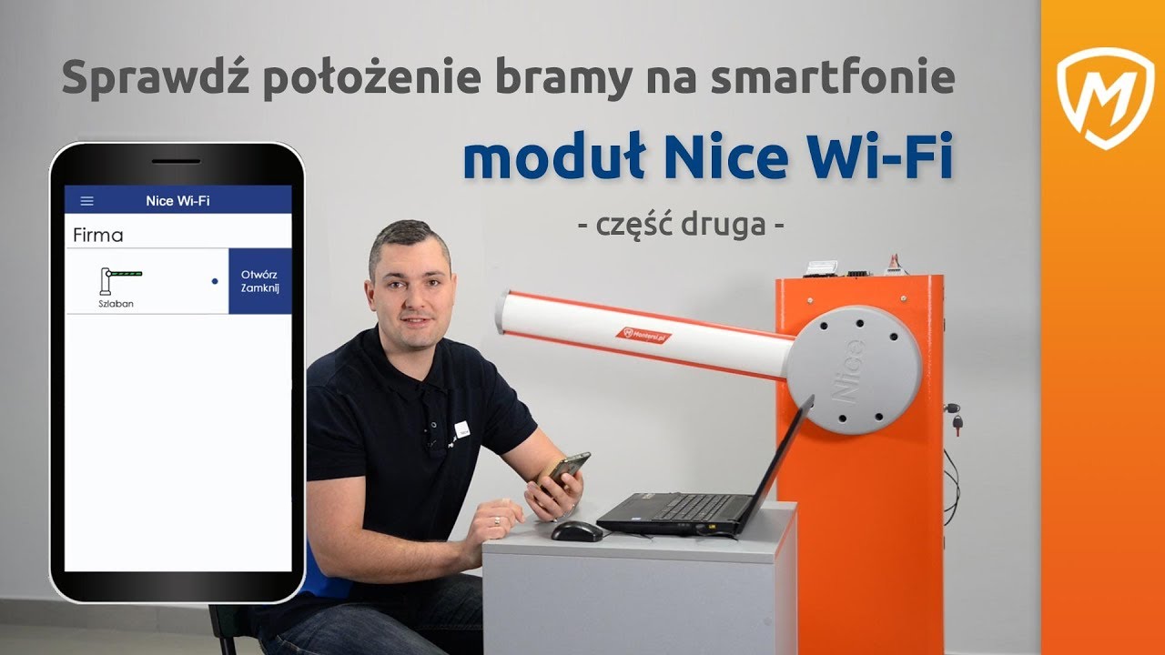 Moduł Nice Wi-Fi- Część 2- Sprawdź położenie bramy na smartfonie. - YouTube