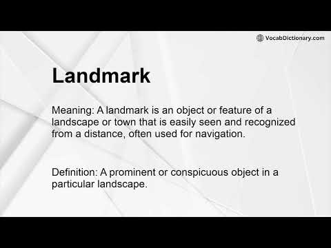 What Is A Synonym For Landmark